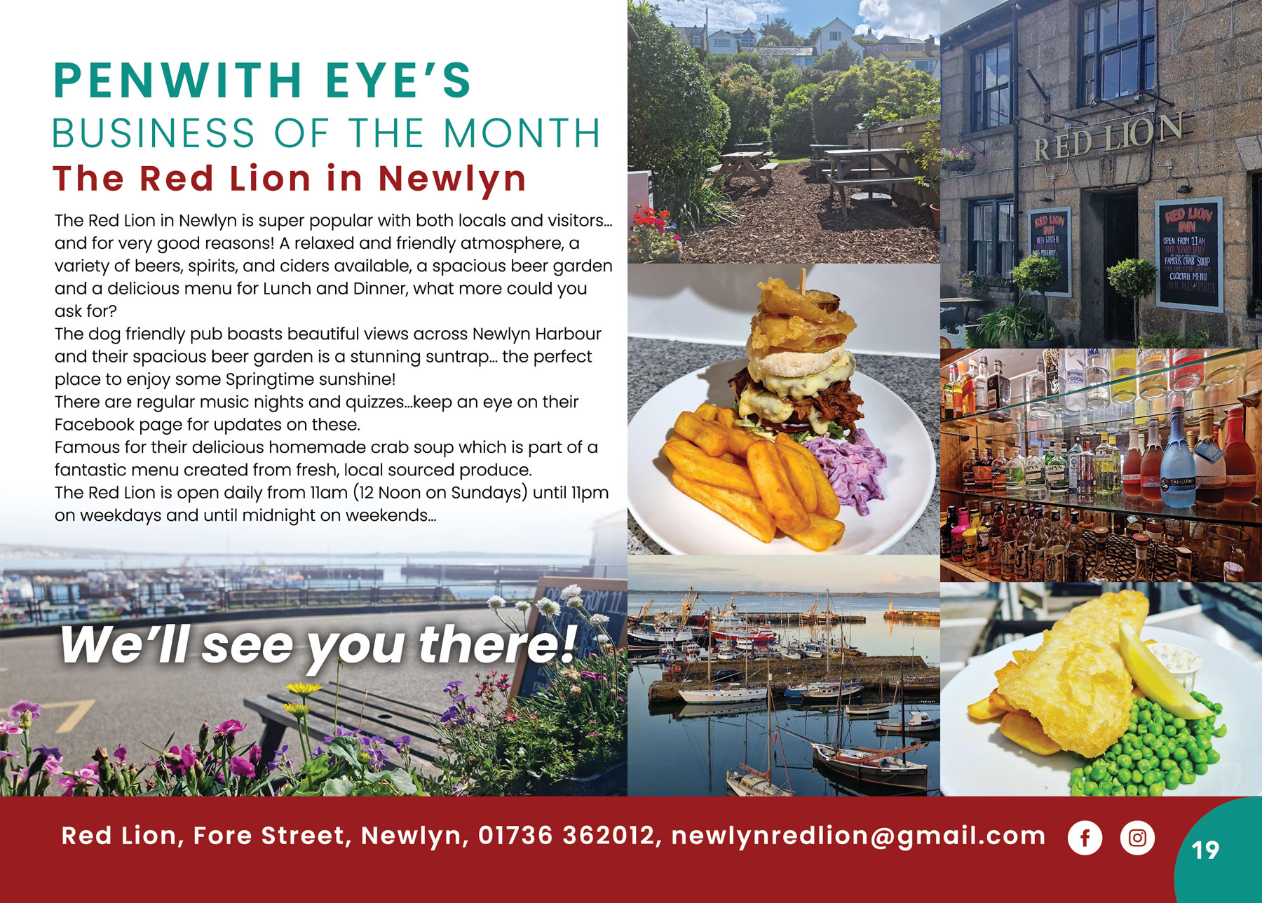 Penwith Eye's Business of the month - The Red Lion in Newlyn - The ...