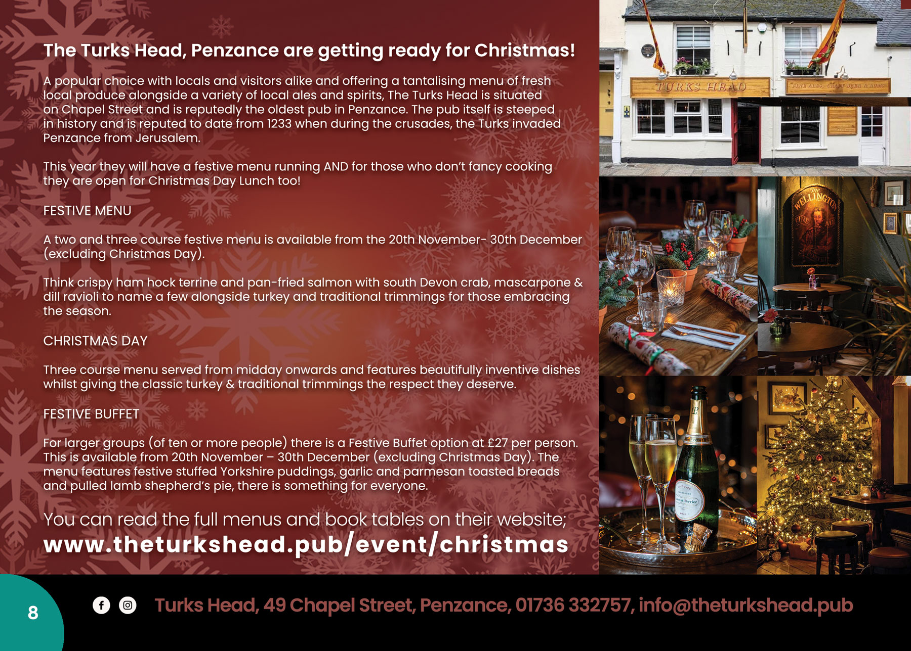 Turks Head are getting ready for Christmas! - The Penwith Eye